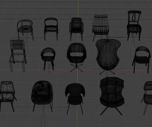 ArtStation - Chairs models / 16 pieces models | Resources