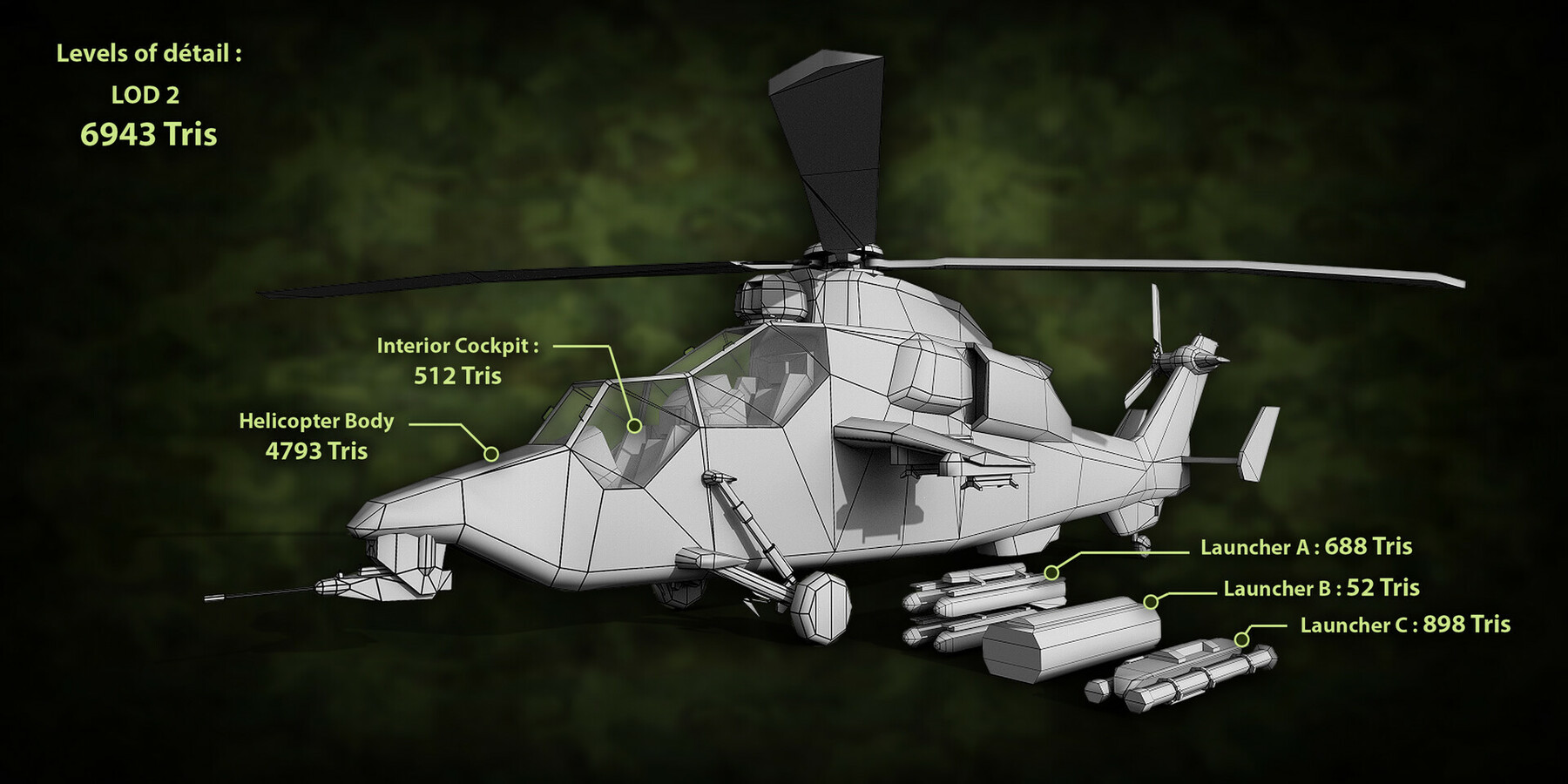 ArtStation - Eurocopter EC665 Tiger | Game Assets