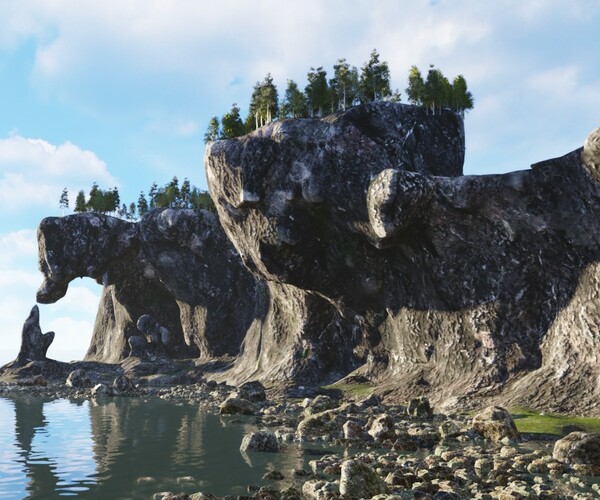 ArtStation - Sea cliffs | Game Assets
