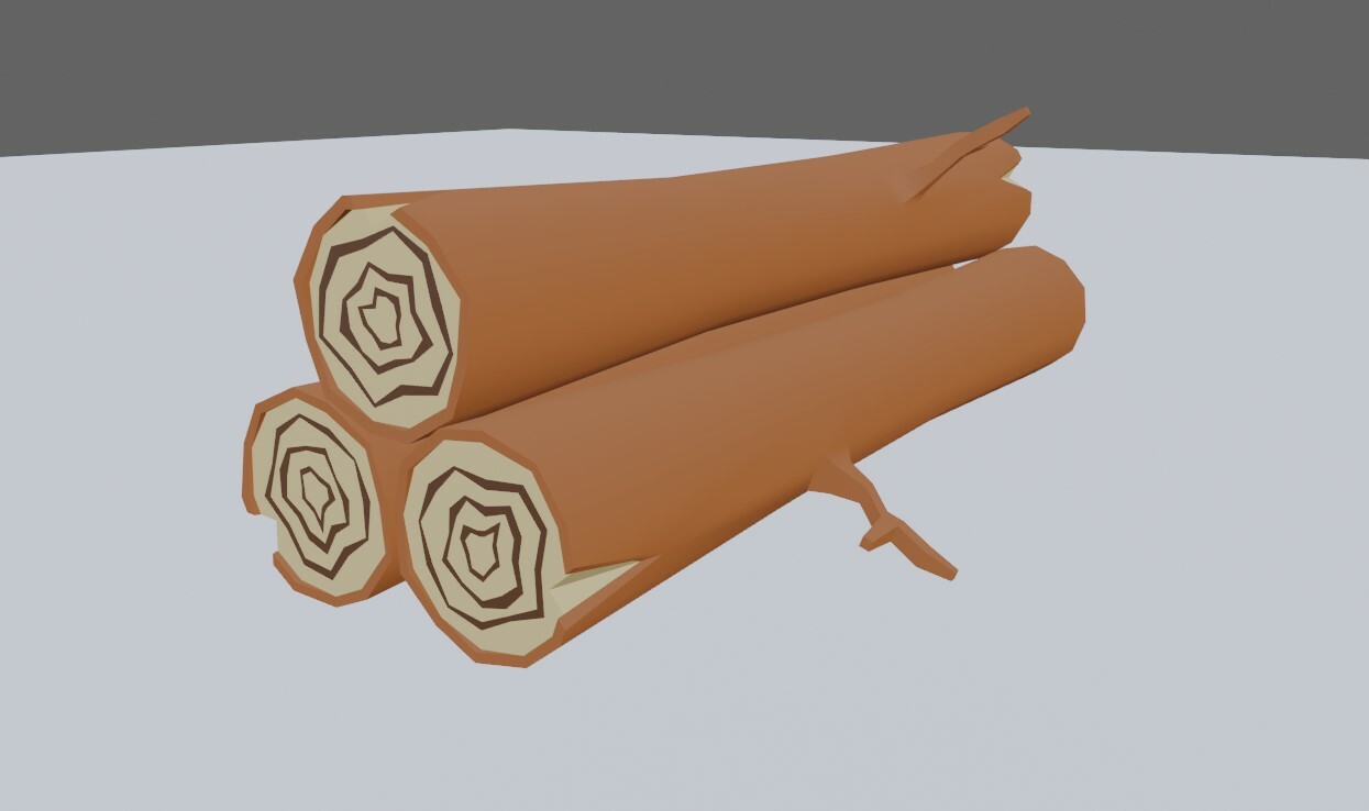 ArtStation - Tree Trunk - Cartoon - Tronco de Arvore Low-poly 3D model ...