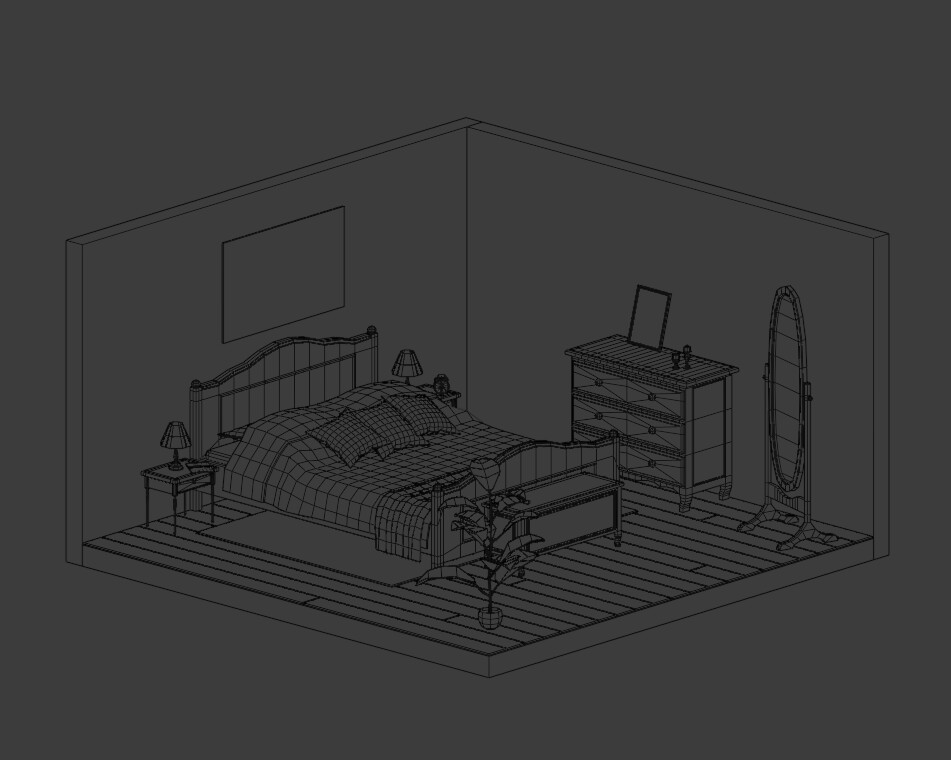 ArtStation - Bedroom | Game Assets