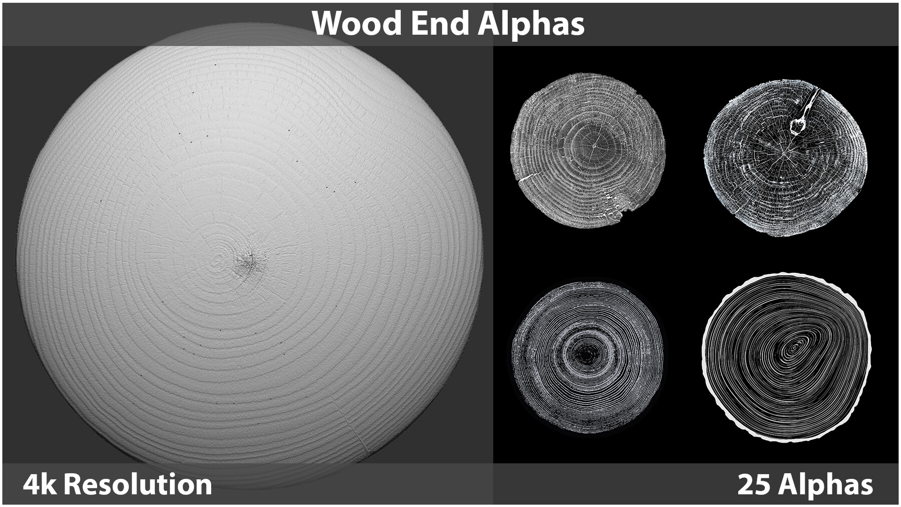 ArtStation - Wood End Alphas | Brushes