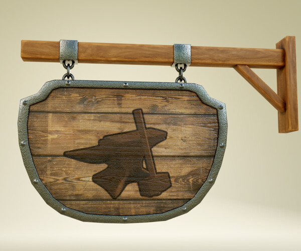 ArtStation - Medival Sign Set | Game Assets