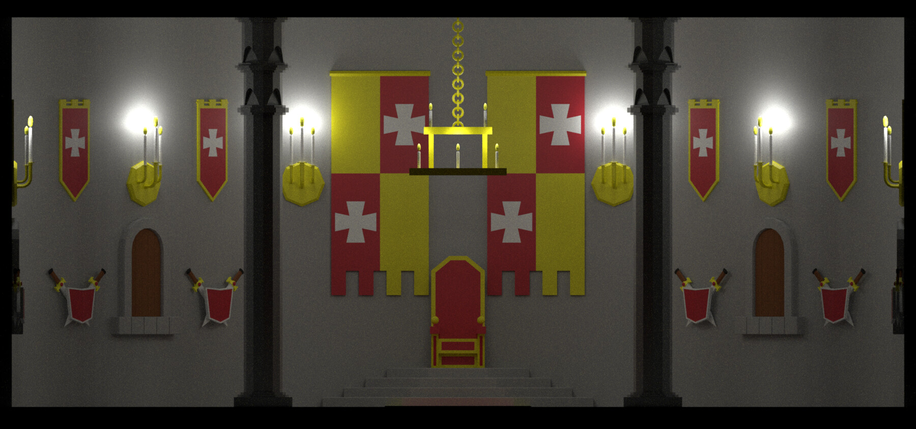 ArtStation - Cartoon Castle Throne Room | Resources