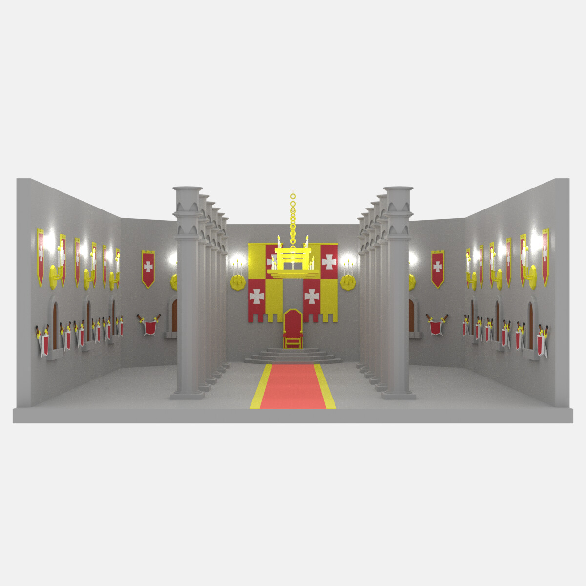 ArtStation - Cartoon Castle Throne Room | Resources