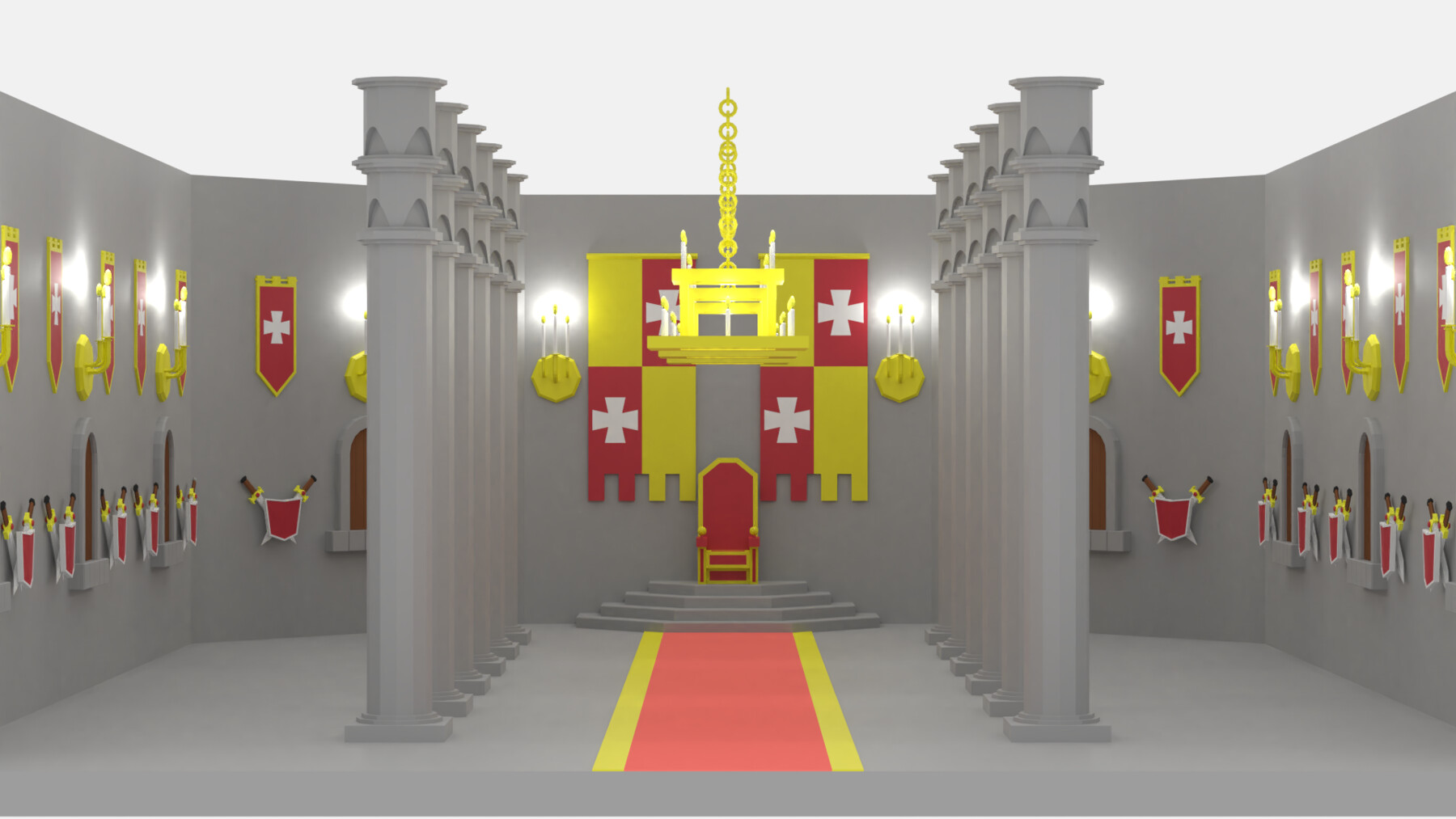 ArtStation - Cartoon Castle Throne Room | Resources