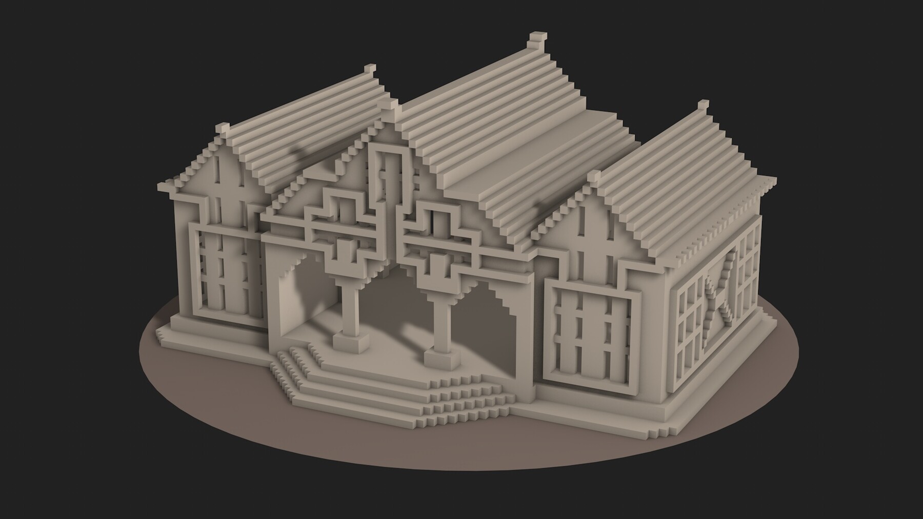 ArtStation - Pixel style house Low-poly | Game Assets