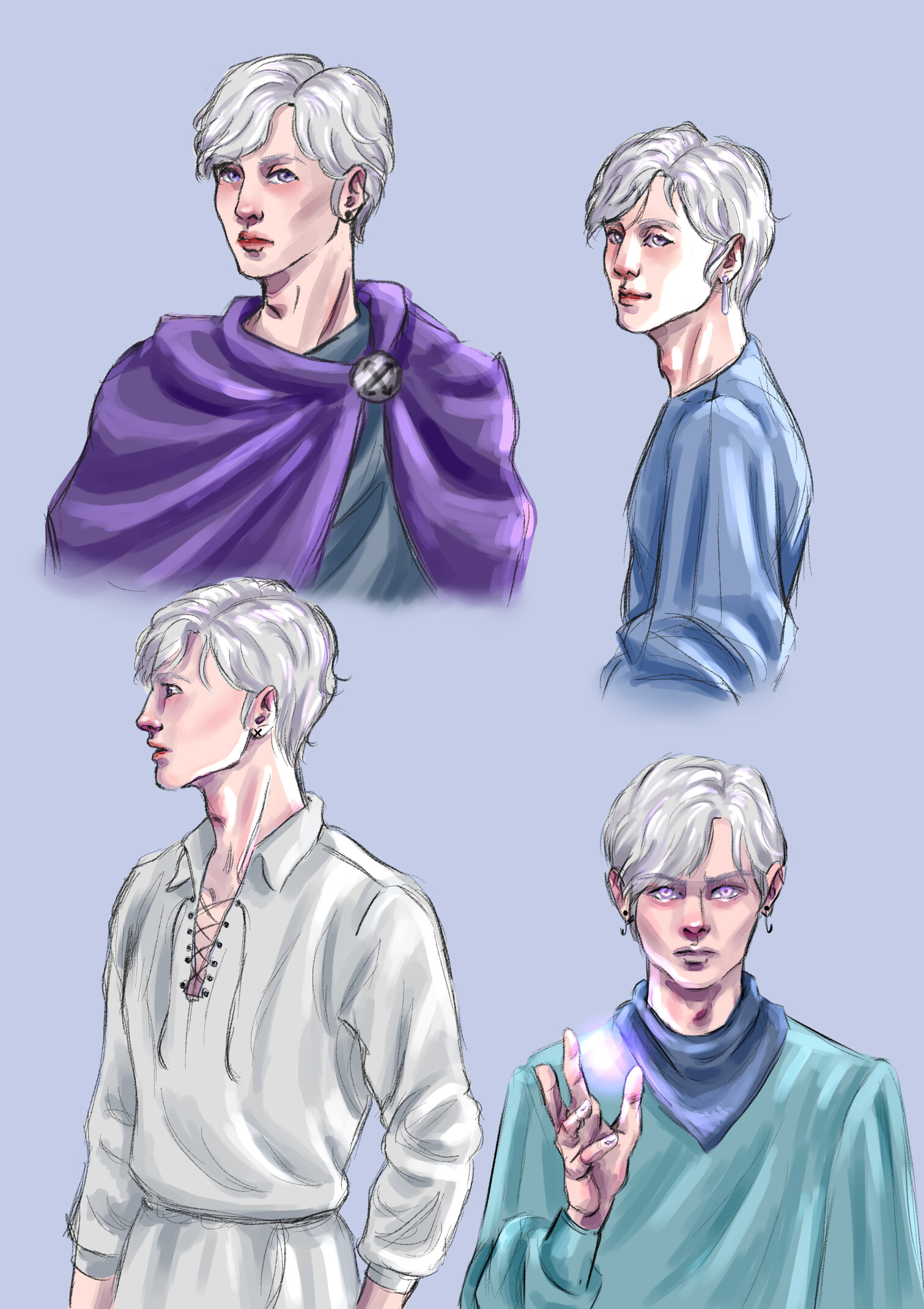 ArtStation - 2D portraits and concept arts for your characters | Artworks