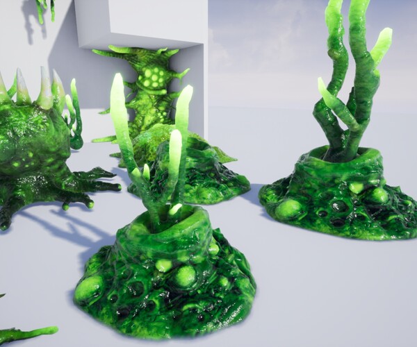 ArtStation - Alien Biomass Virus Infection Planet UE4 | Game Assets