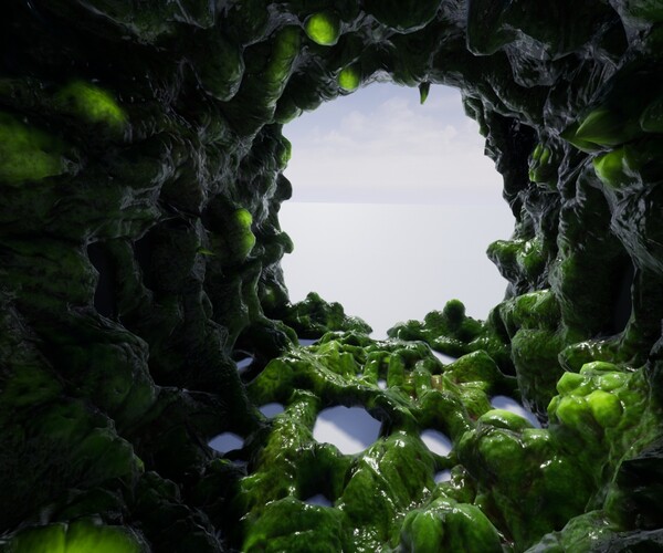 ArtStation - Alien Biomass Virus Infection Planet UE4 | Game Assets