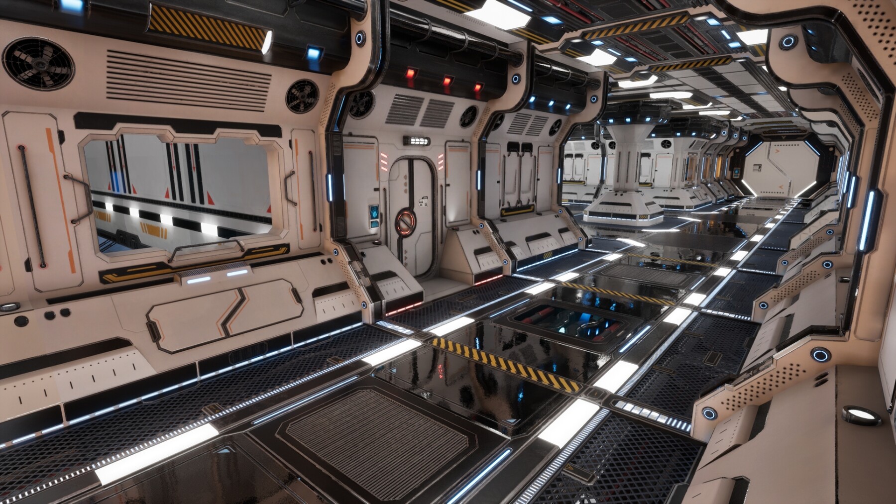 ArtStation - Scifi Modular Interior Environment | Game Assets