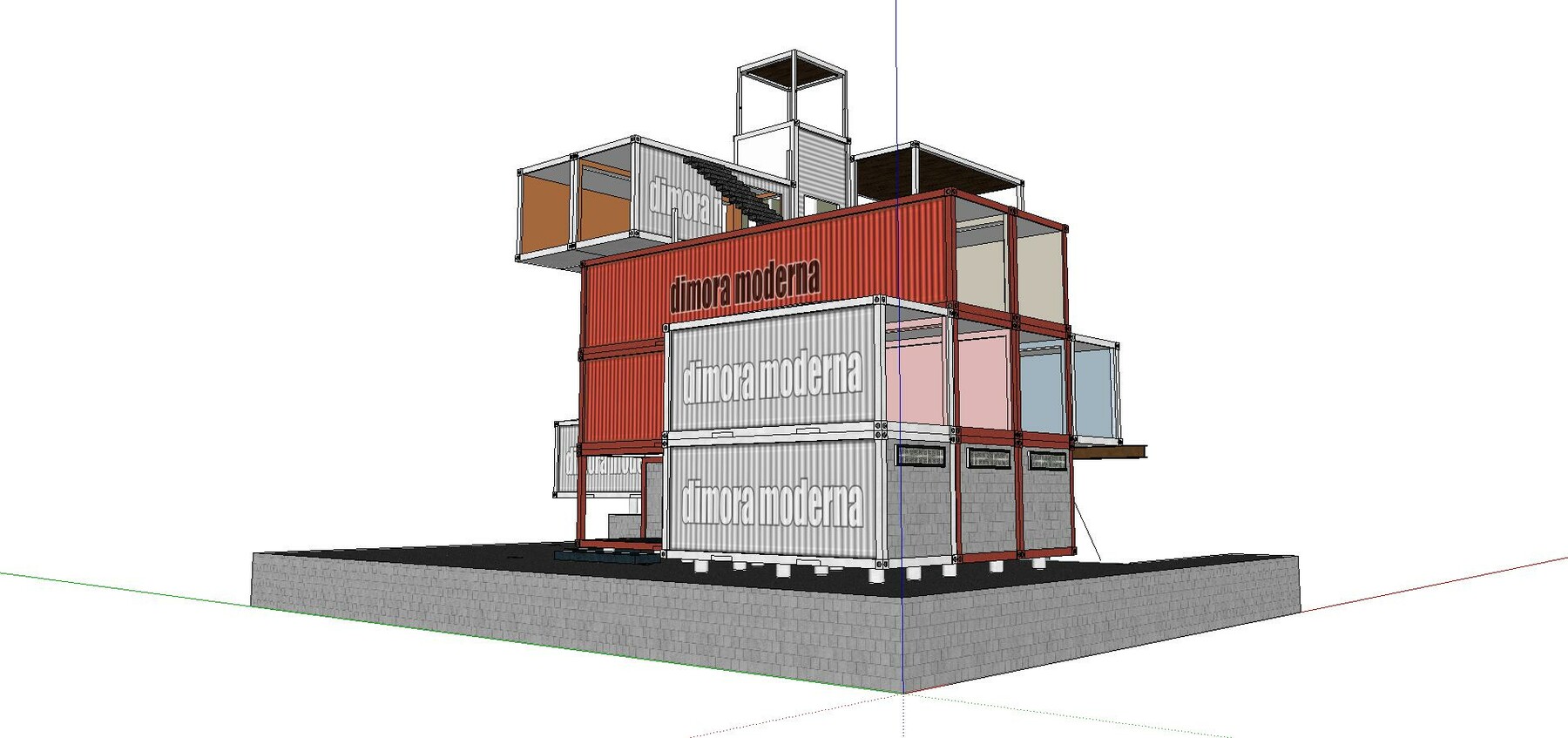 ArtStation - City Simple Art Building-Container-036 | Resources