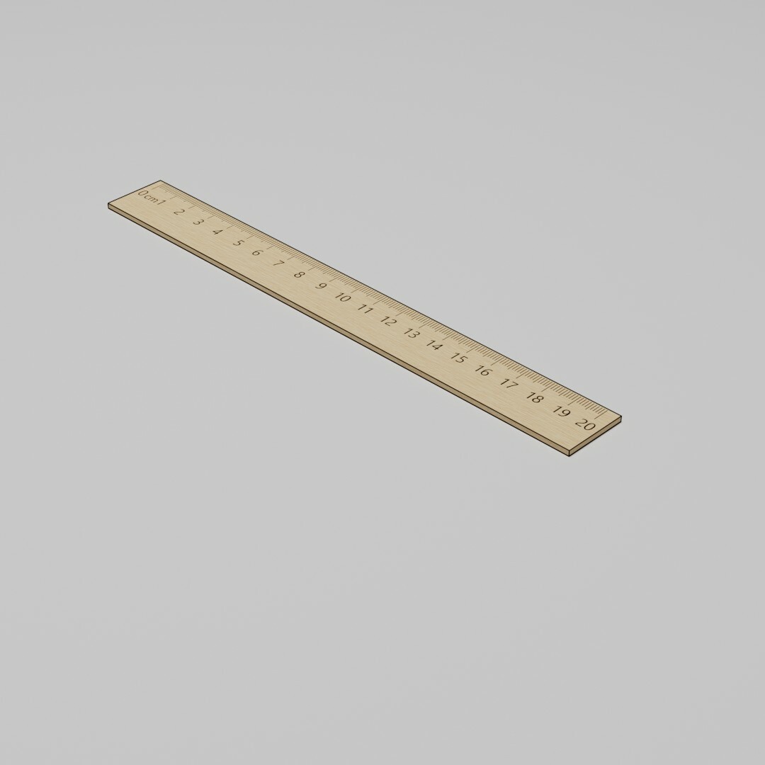 ArtStation - Wooden ruler | Resources