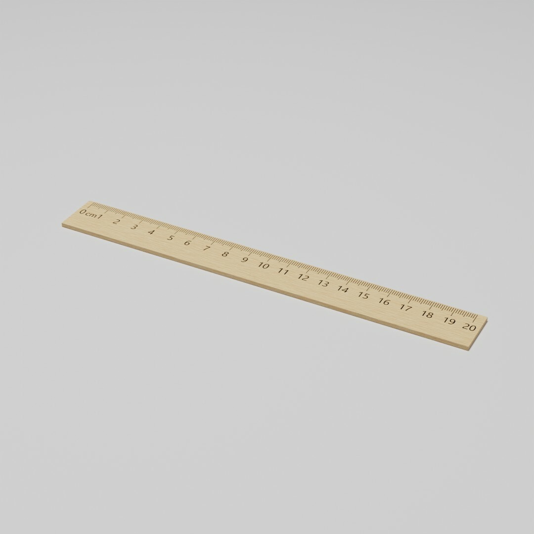 ArtStation - Wooden ruler | Resources
