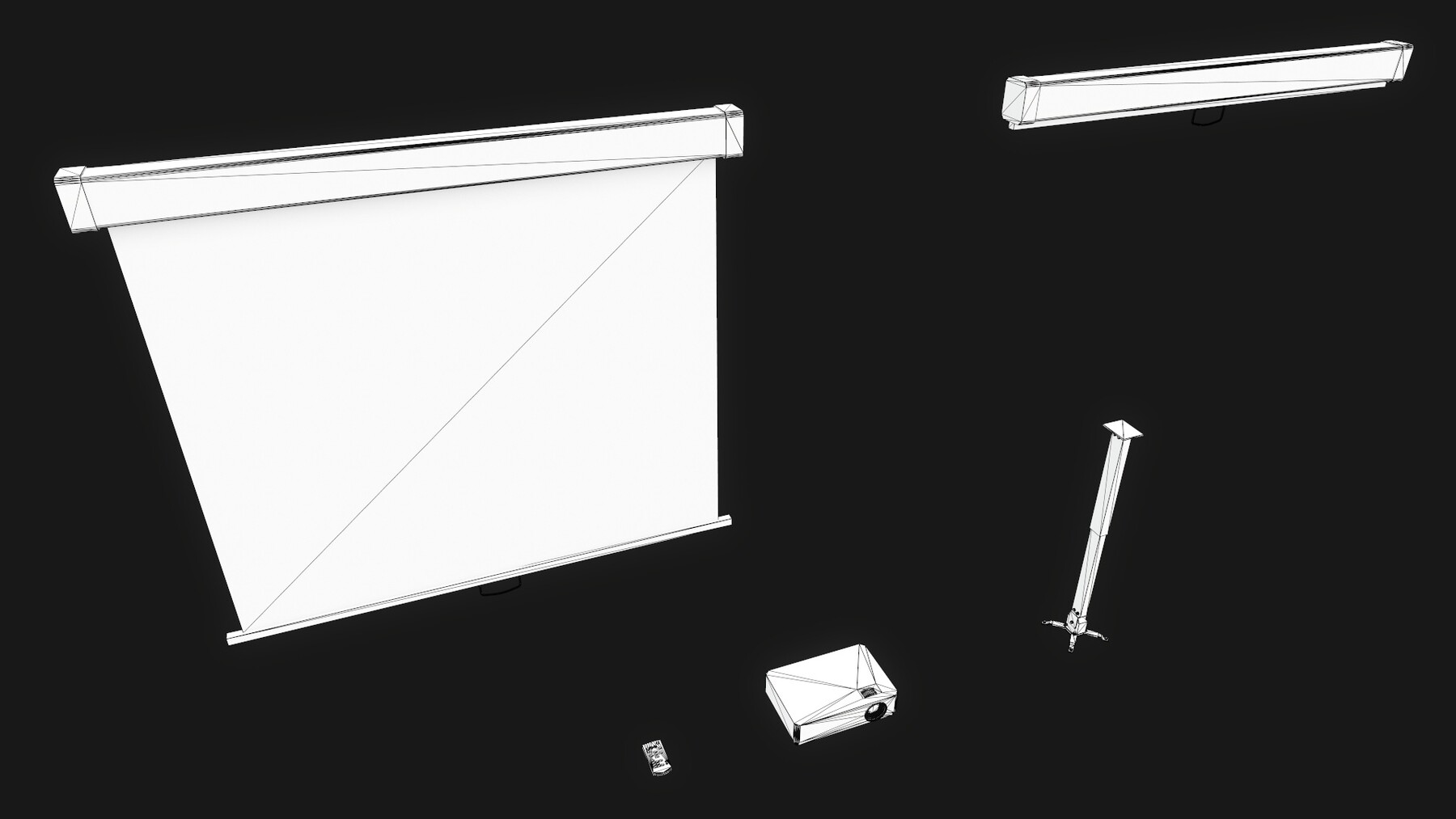 ArtStation - Projector and Screen | Game Assets