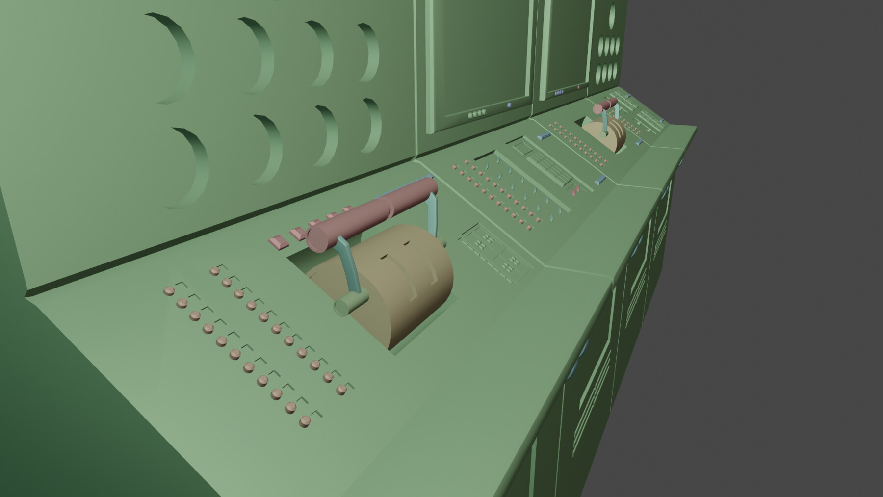ArtStation - Main power plant control panel Game-Ready 3D model | Resources