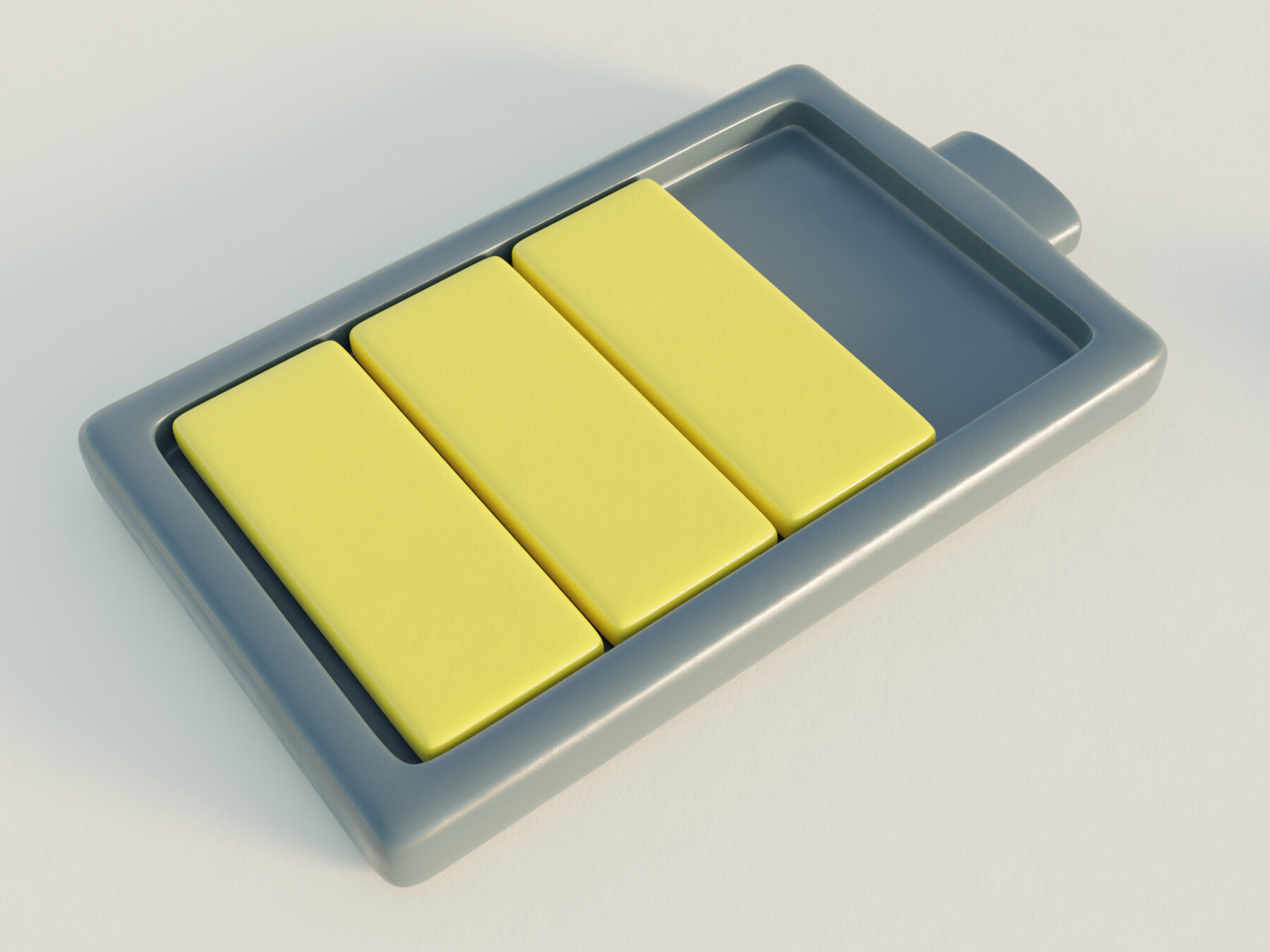 ArtStation - Battery Icons 3D models | Game Assets