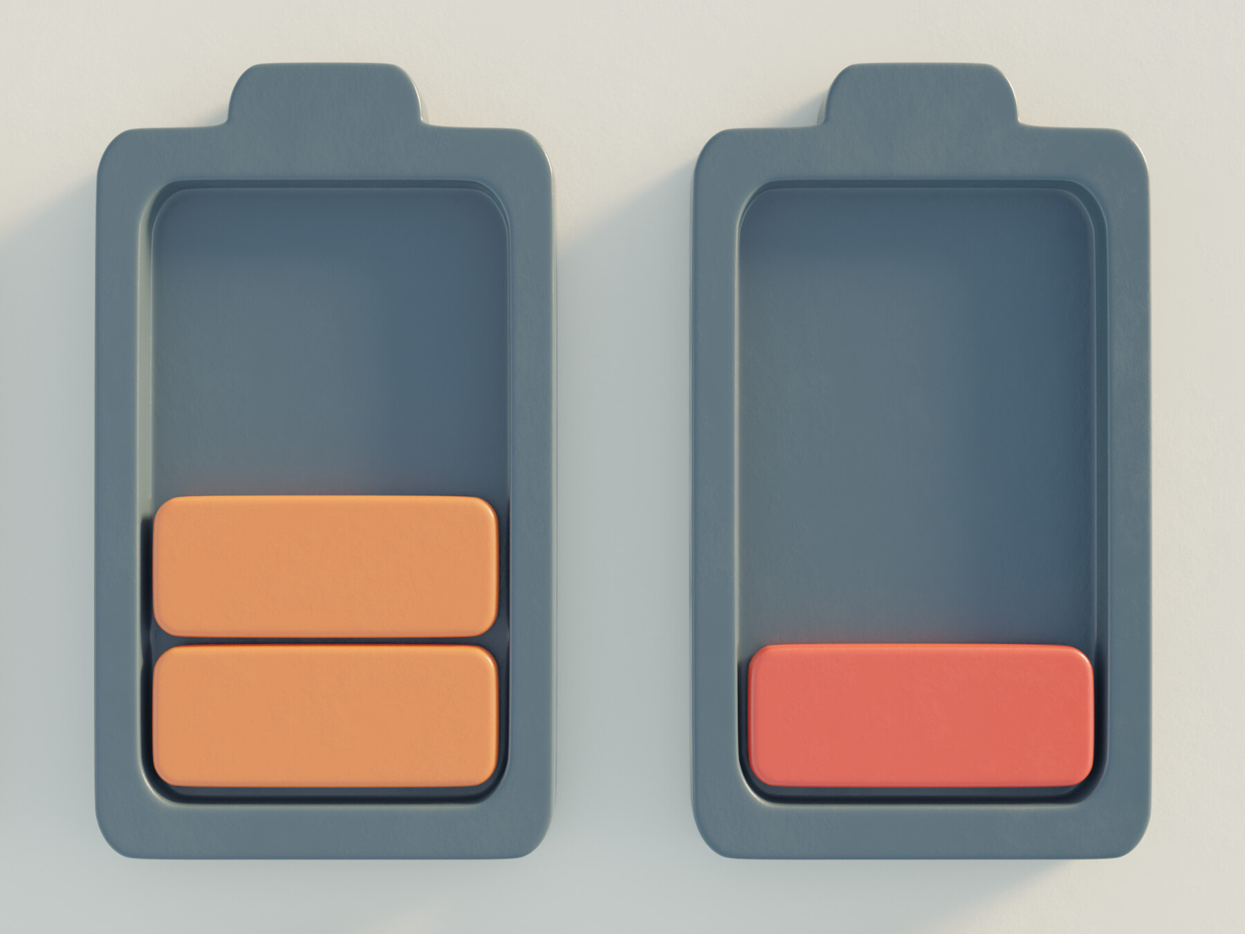 ArtStation - Battery Icons 3D models | Game Assets