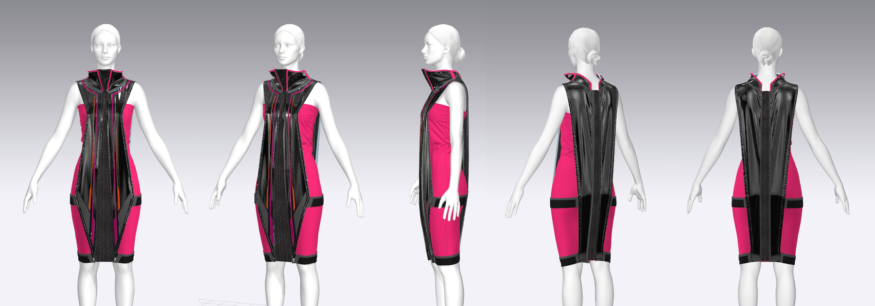 ArtStation - Cyberpunk dress | Game Assets