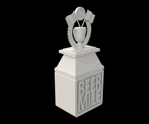 ArtStation - Beer Mile Trophy STL File 3D Print and 3D Model | Resources