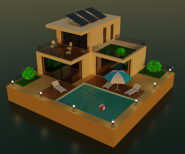 ArtStation - Modern House Scene | Game Assets