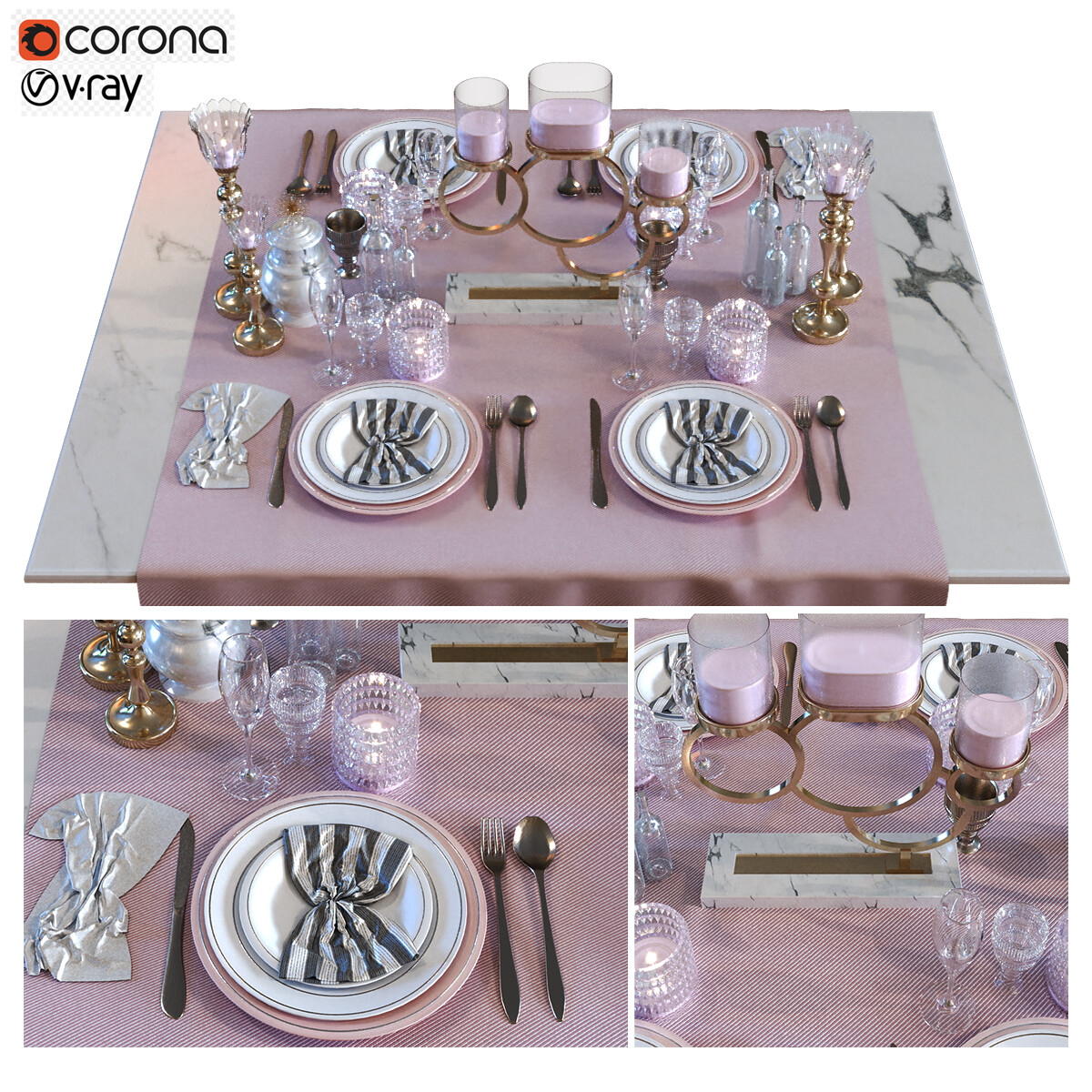 ArtStation - table setting collection vol.01 | Resources