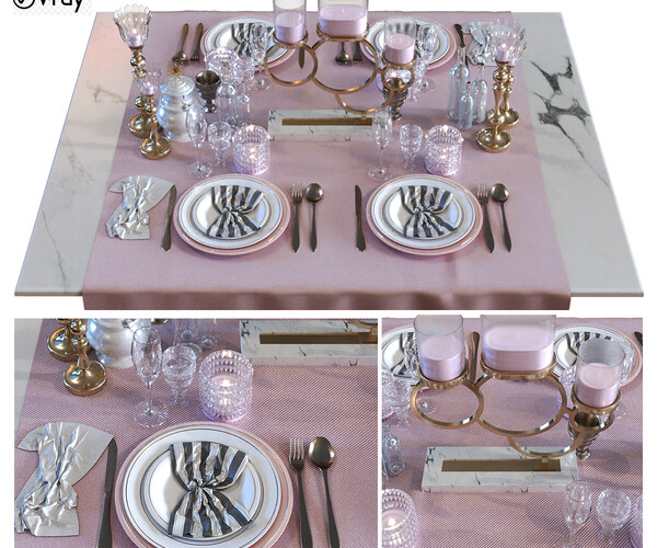 ArtStation - table setting collection vol.01 | Resources