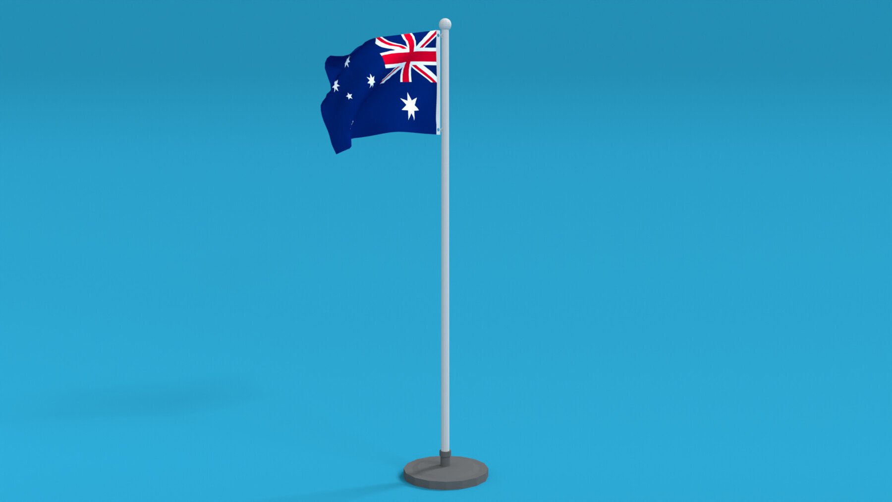 ArtStation - Low Poly Seamless Animated Australia Flag | Game Assets