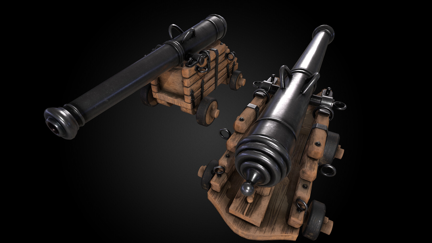 ArtStation - Naval gun / Gun Ship | Game Assets
