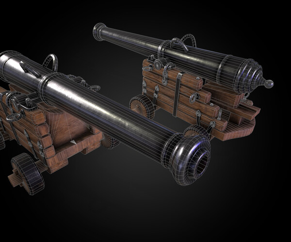 ArtStation - Naval gun / Gun Ship | Game Assets