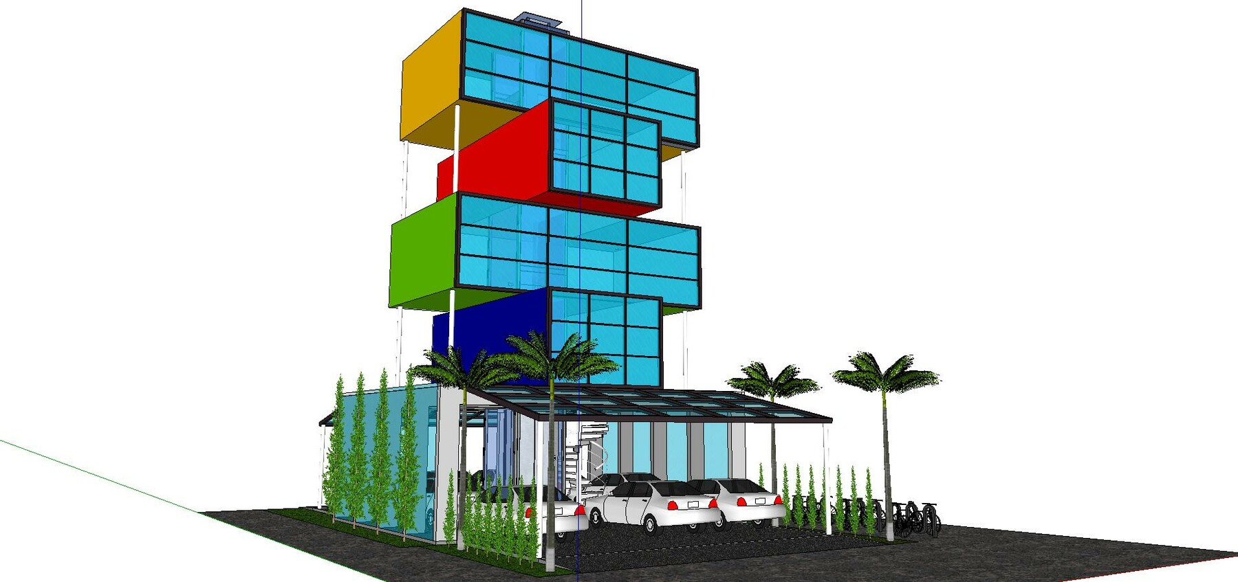 ArtStation - City Simple Art Building-Container-0119 | Resources