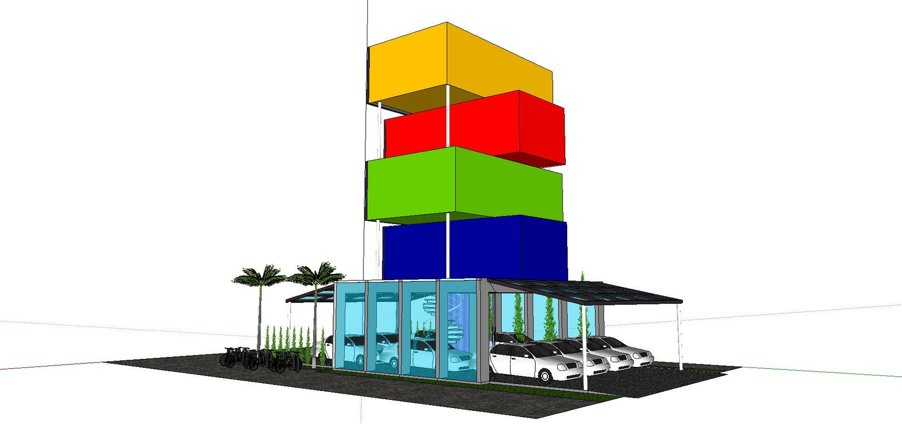 ArtStation - City Simple Art Building-Container-0119 | Resources