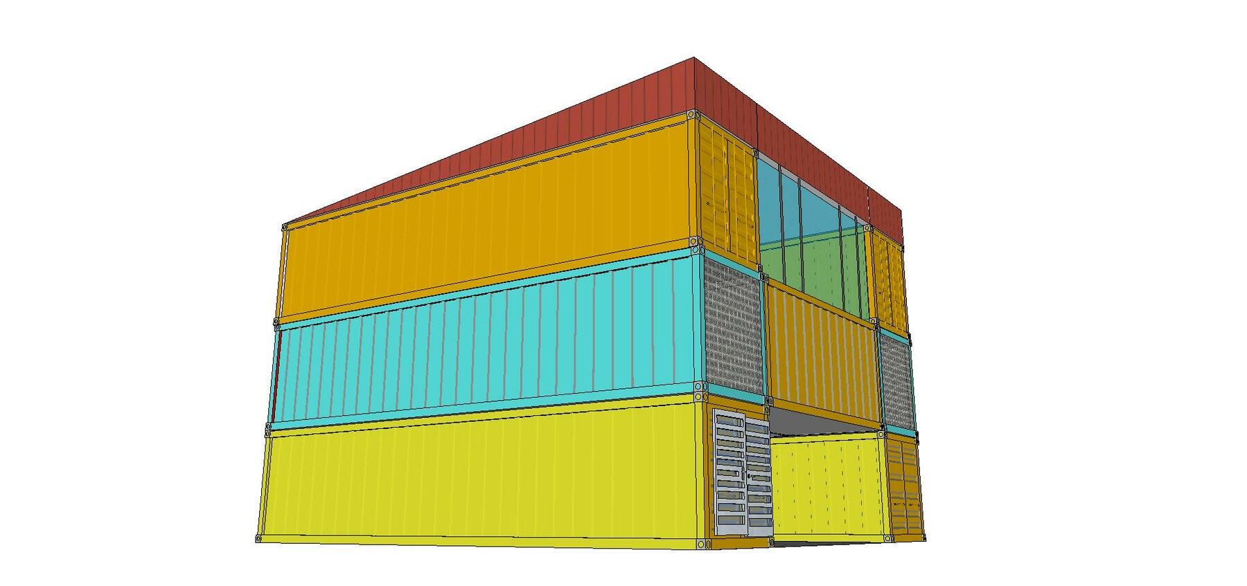 ArtStation - City Simple Art Building-Container-0266 | Resources