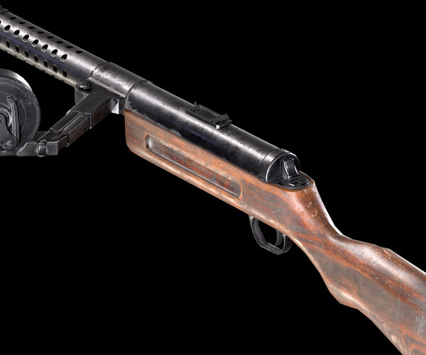 ArtStation - German Schmeissers MP 18 PBR Low-poly 3D model | Game Assets