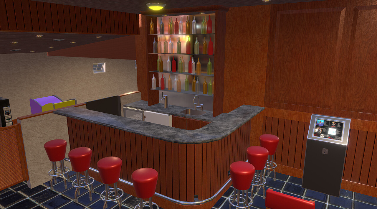 ArtStation - Bar / indoor skatepark / game lounge | Resources
