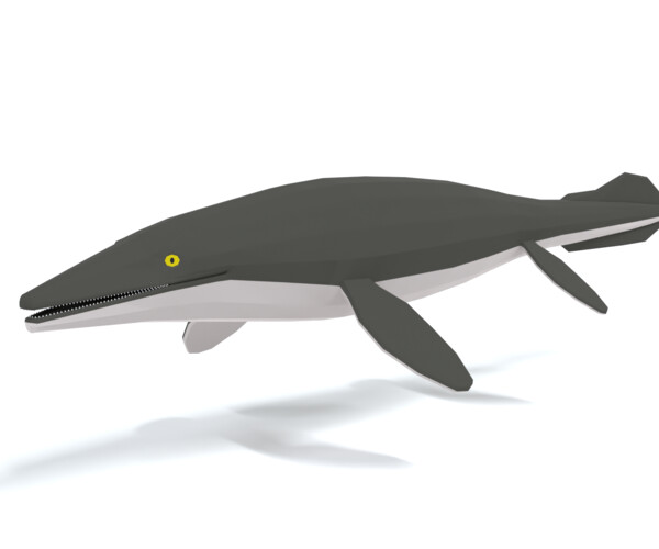 ArtStation - Low Poly Cartoon Tylosaurus | Game Assets