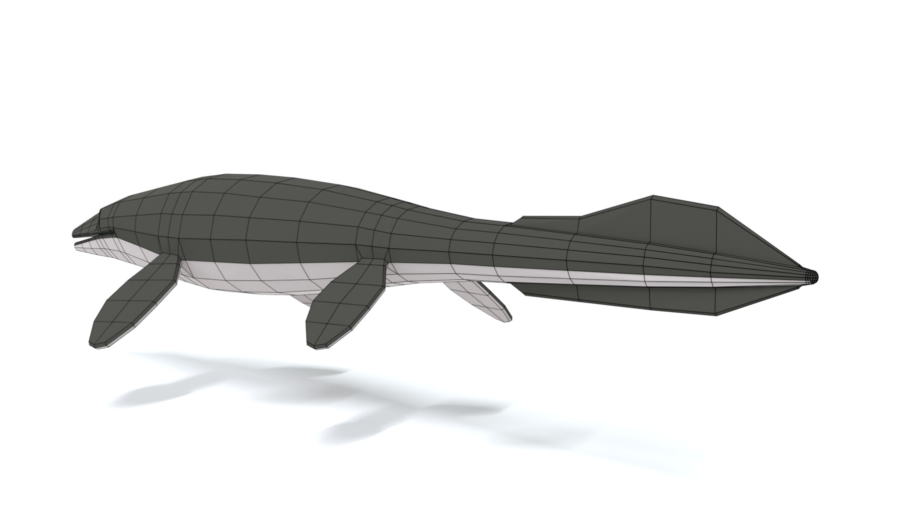 ArtStation - Low Poly Cartoon Tylosaurus | Game Assets