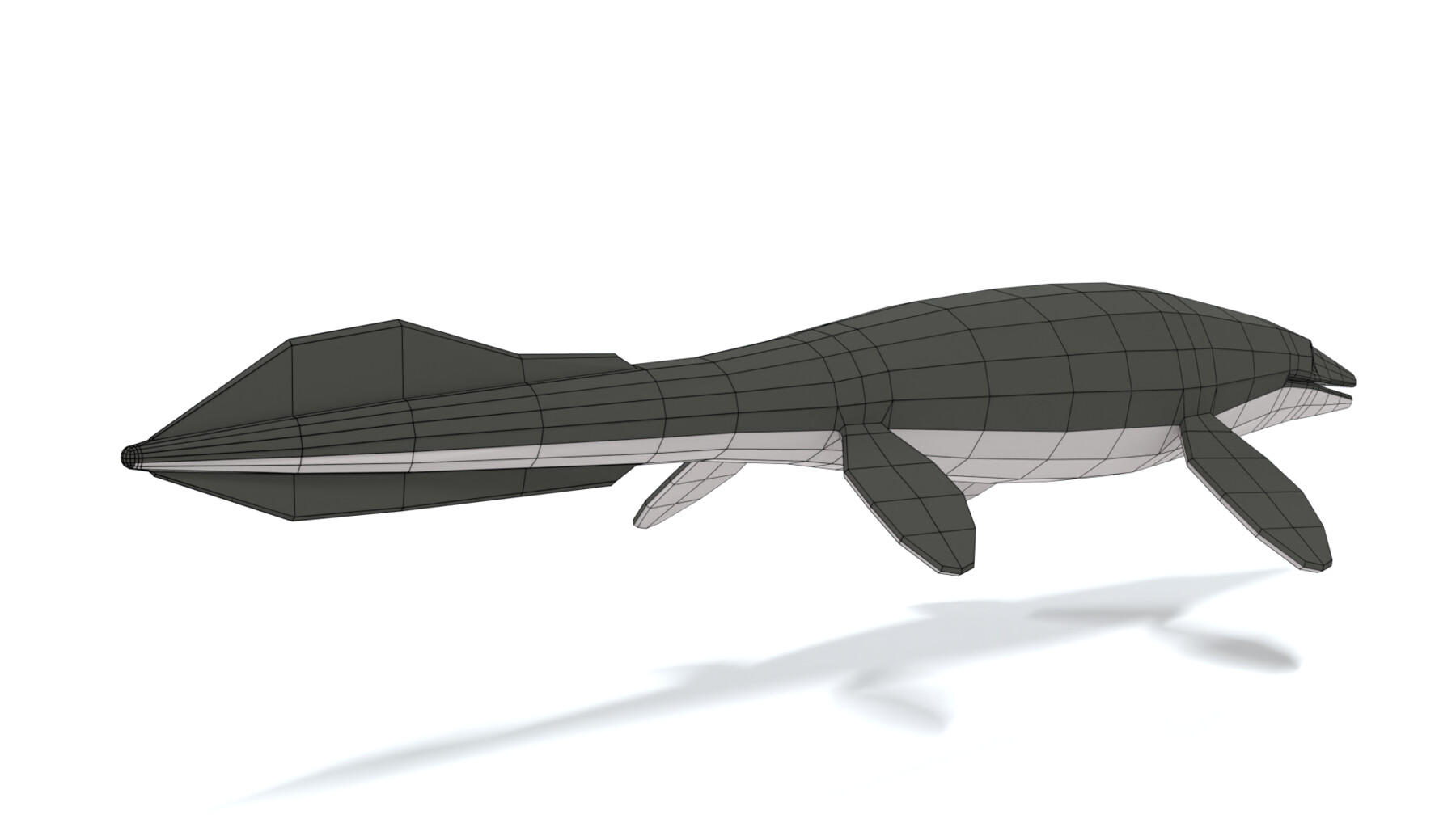ArtStation - Low Poly Cartoon Tylosaurus | Game Assets