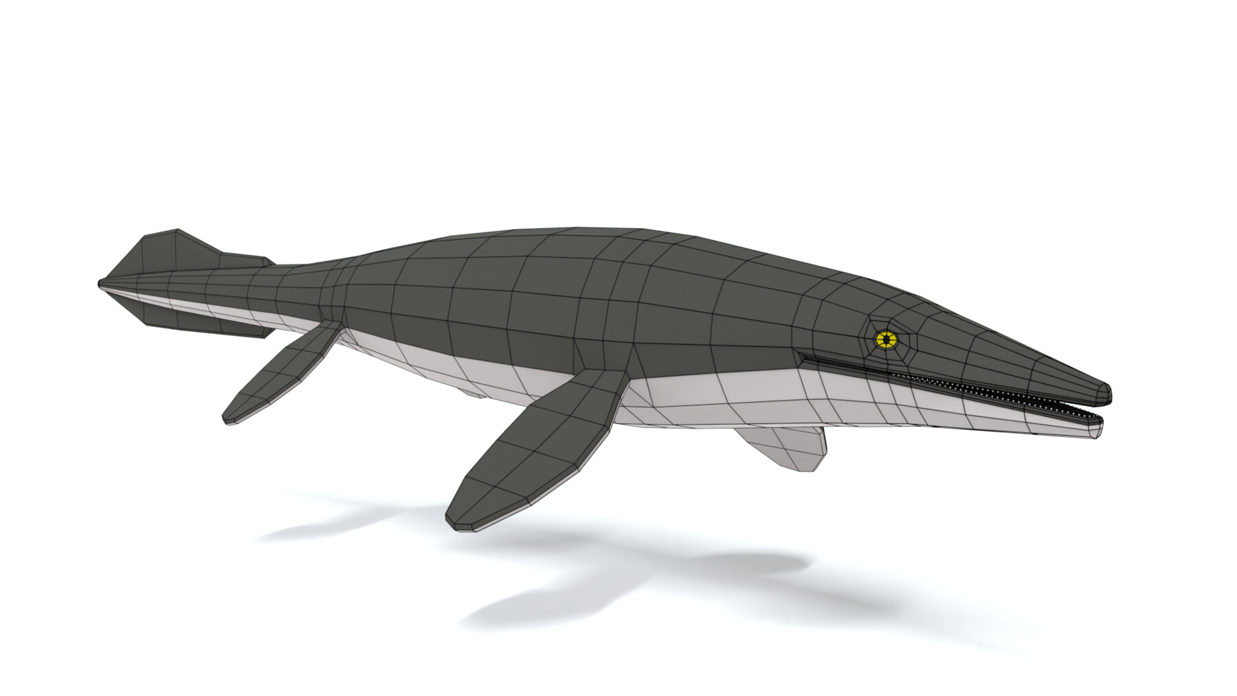 ArtStation - Low Poly Cartoon Tylosaurus | Game Assets