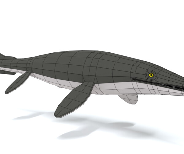 ArtStation - Low Poly Cartoon Tylosaurus | Game Assets