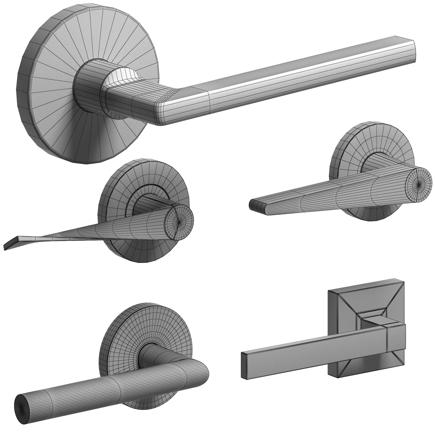 ArtStation - Basic Handles door 6 Materials | Resources