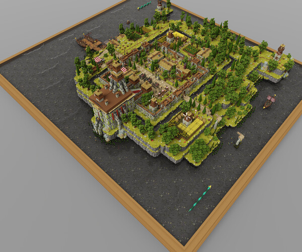 ArtStation - Voxel Orc Castle Asset | Game Assets