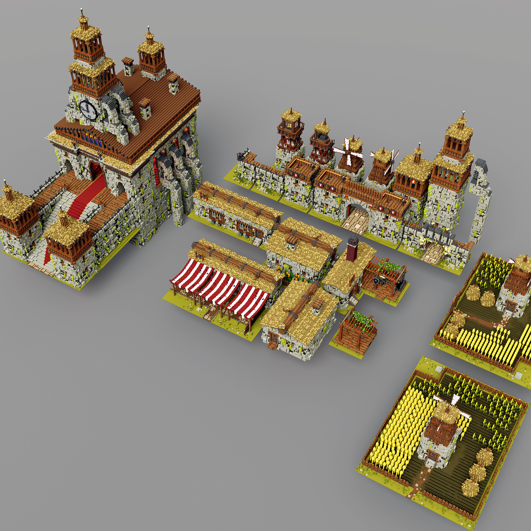 ArtStation - Voxel Orc Castle Asset | Game Assets