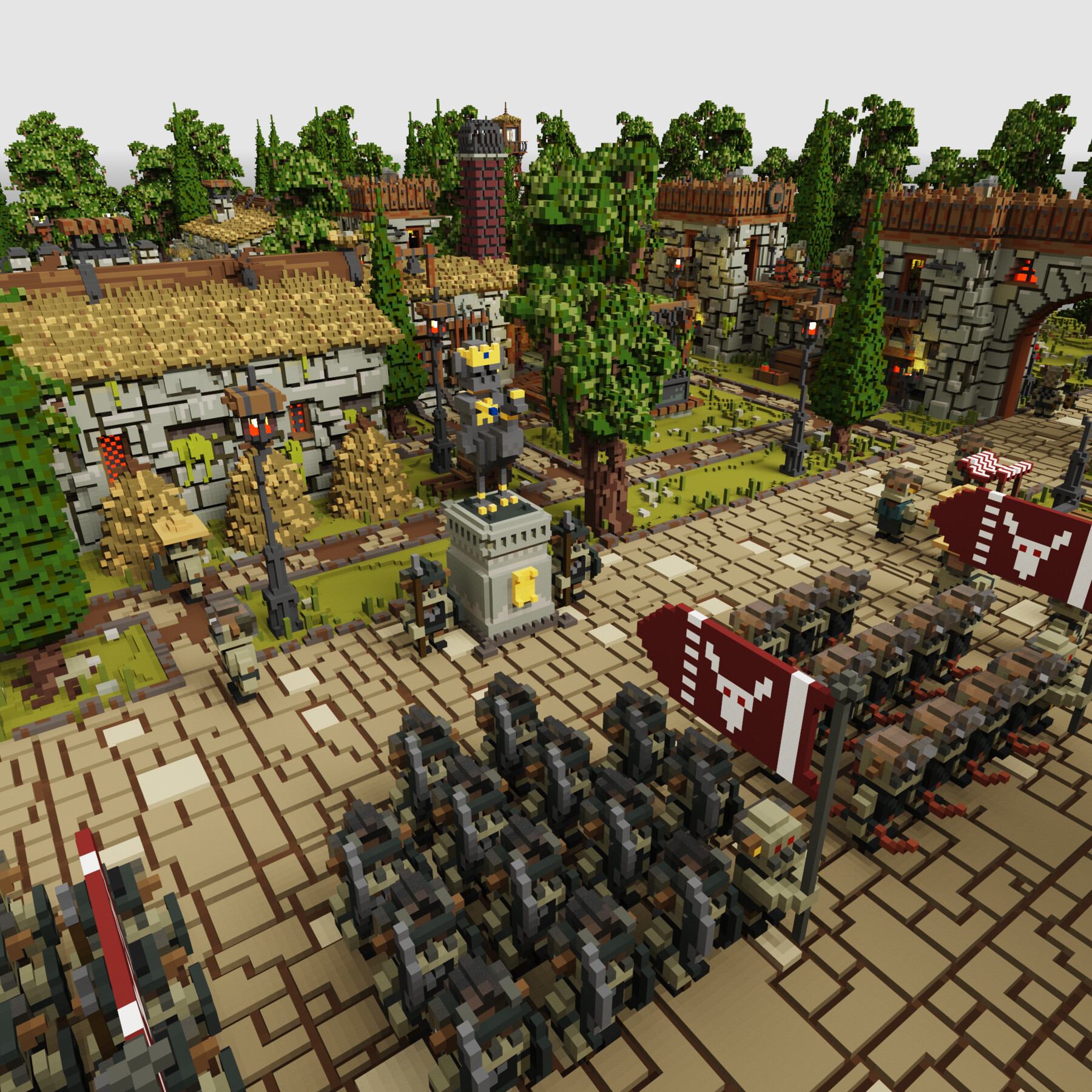 ArtStation - Voxel Orc Castle Asset | Game Assets