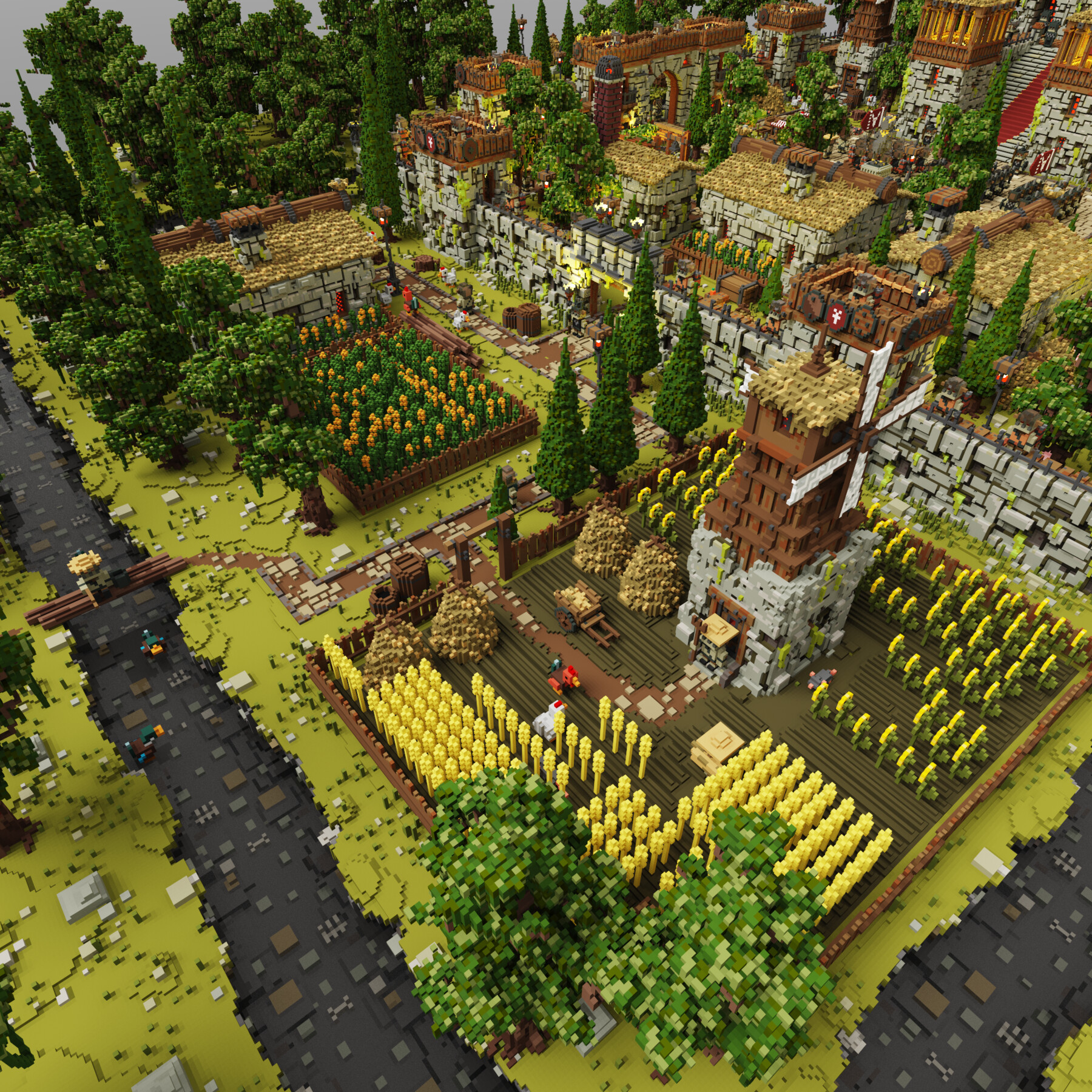 ArtStation - Voxel Orc Castle Asset | Game Assets