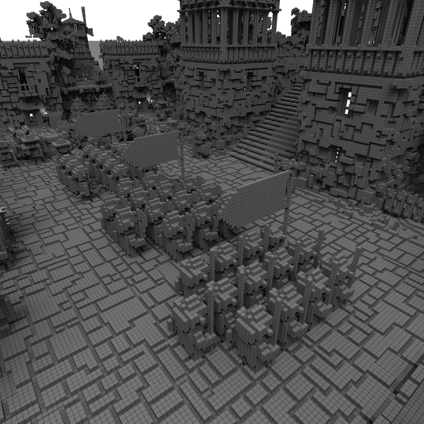 ArtStation - Voxel Orc Castle Asset | Game Assets