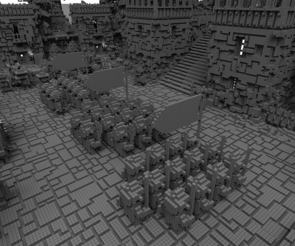 ArtStation - Voxel Orc Castle Asset | Game Assets