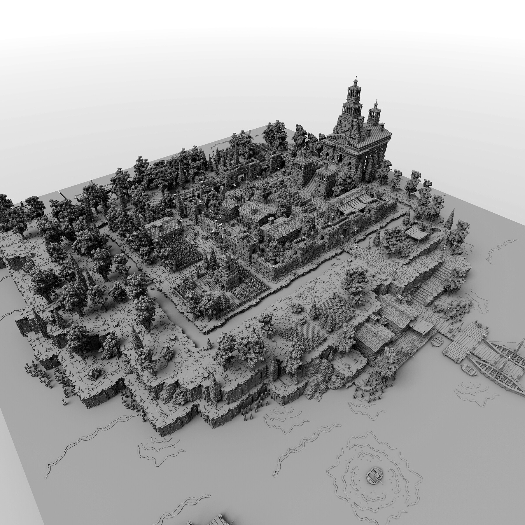 ArtStation - Voxel Orc Castle Asset | Game Assets