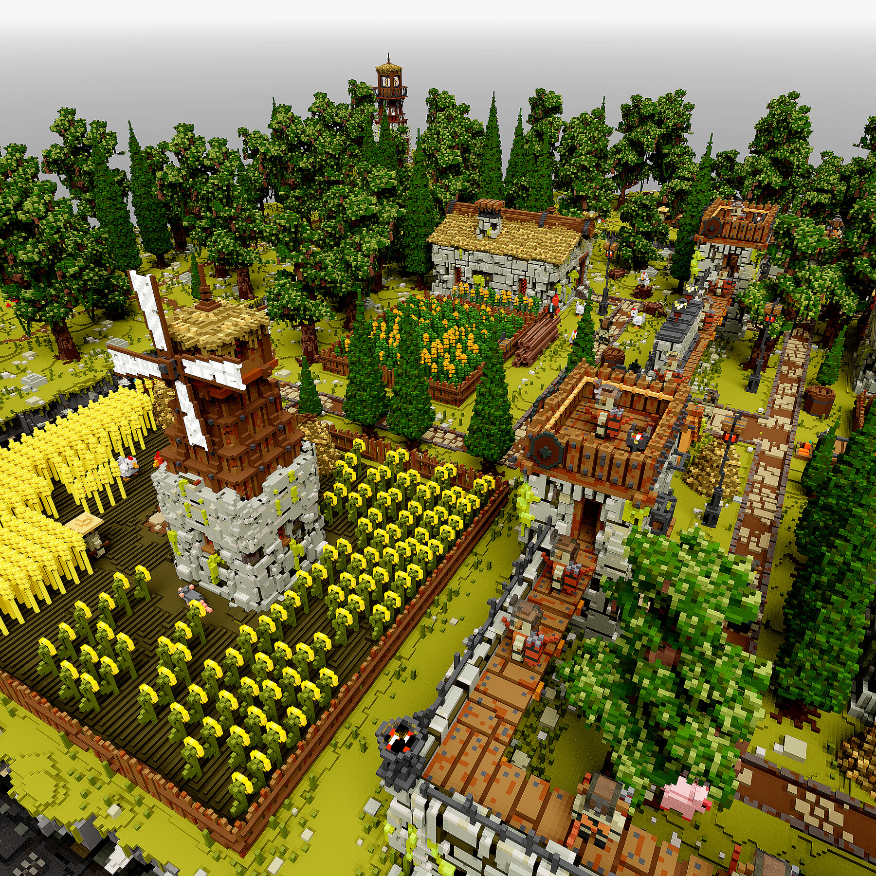 ArtStation - Voxel Orc Castle Asset | Game Assets