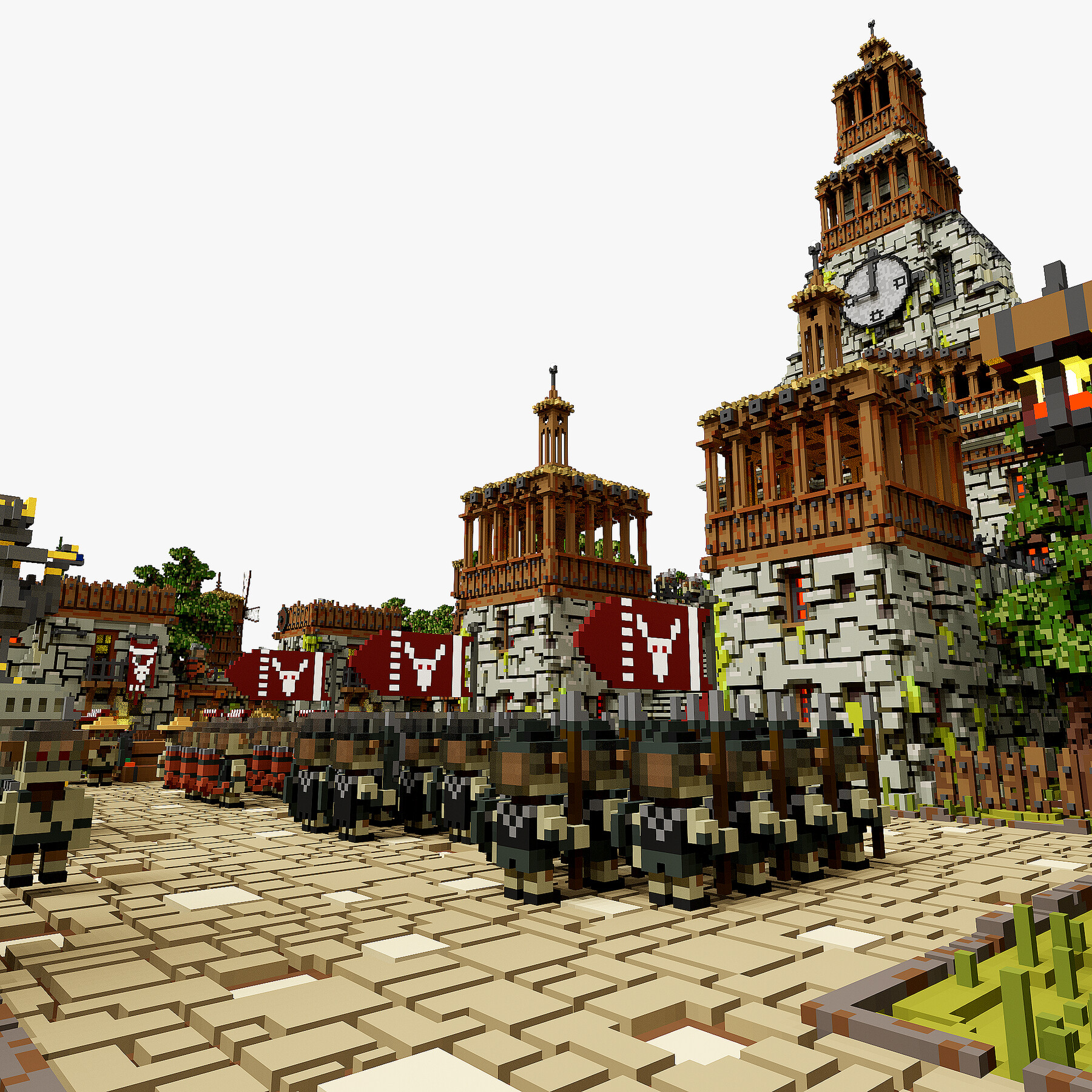 ArtStation - Voxel Orc Castle Asset | Game Assets